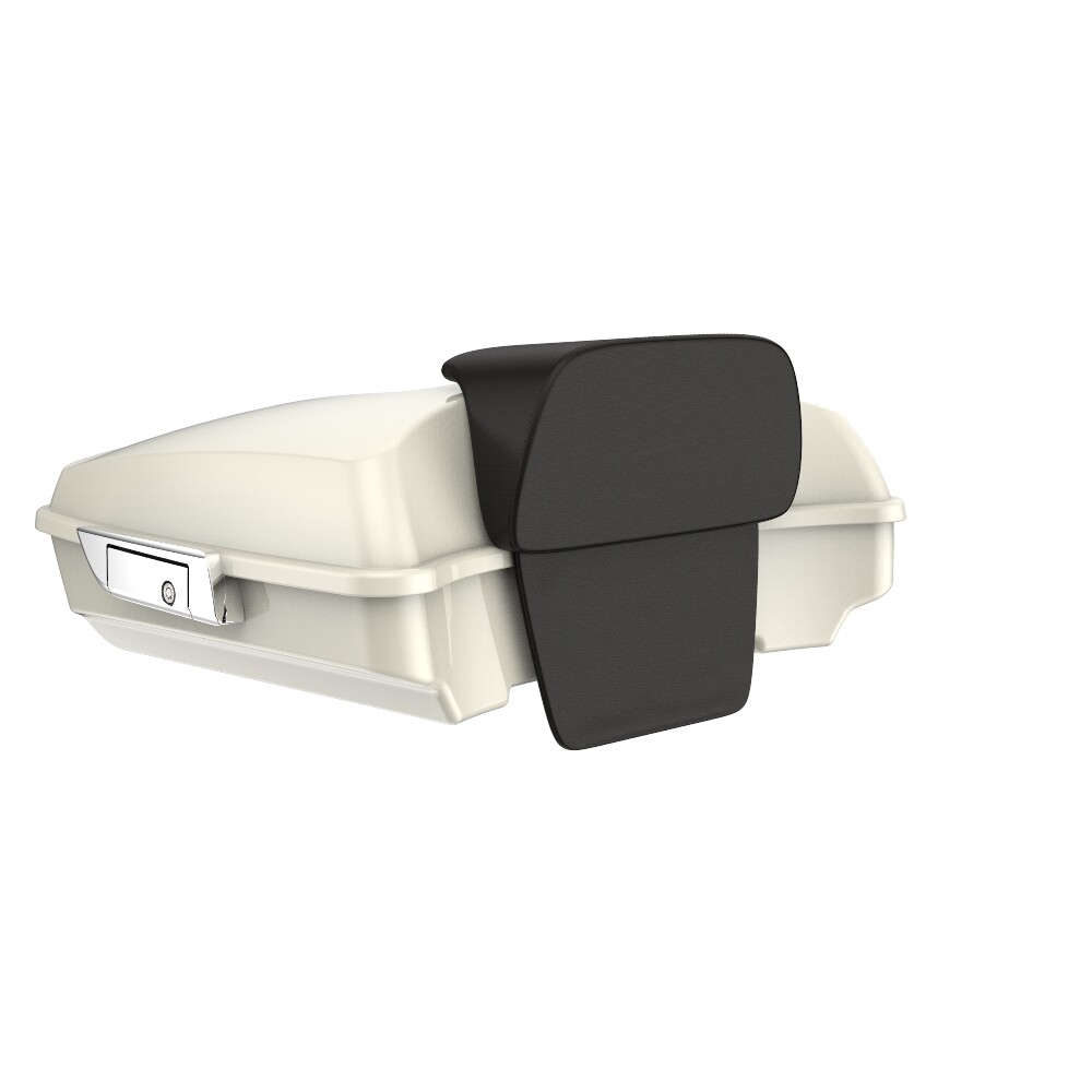 Birch White Razor Tour Pak Pack Trunk Fits Harley Touring FLHR FLHXS ...