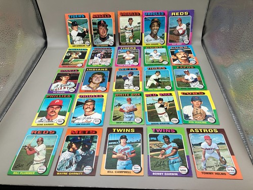 1975 Topps Mini Baseball Card Lot Of 25 VG | eBay
