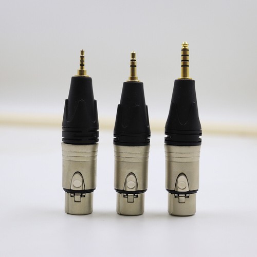 3.5/3.5/4.4mm Jack Male to 4Pin XLR Female HIFI Audio Adapter Connector ...