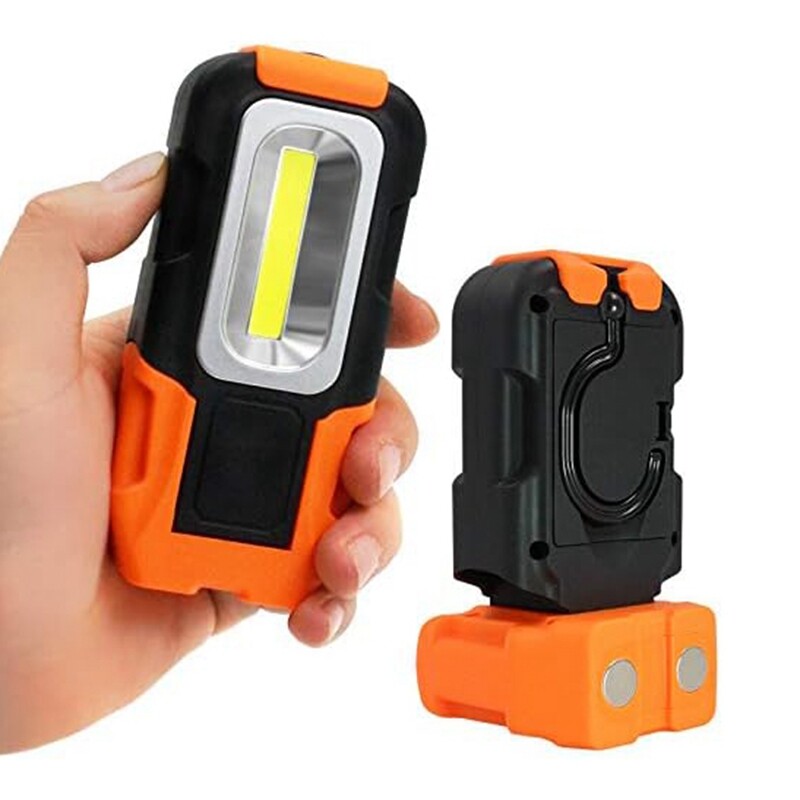 Portable LED Work Light, Hanging Hook & Magnetic Flashlight ...