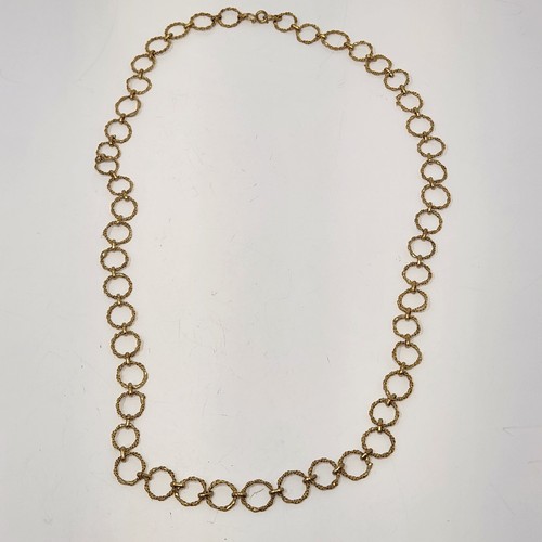 Braided Circle Chain Long Necklace Textured Layering Casual Workwear ...