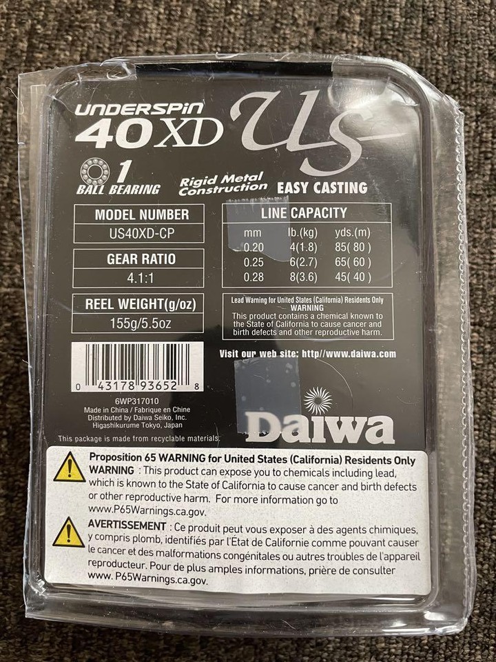 Daiwa Underspin 40Xd Reel | eBay