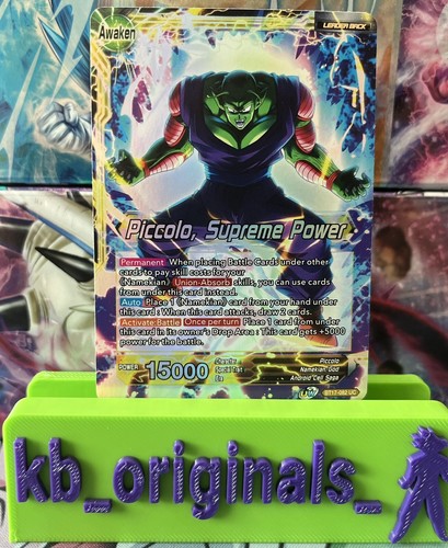 Piccolo, Supreme Power BT17-082 UC FOIL Ultimate Squad | eBay