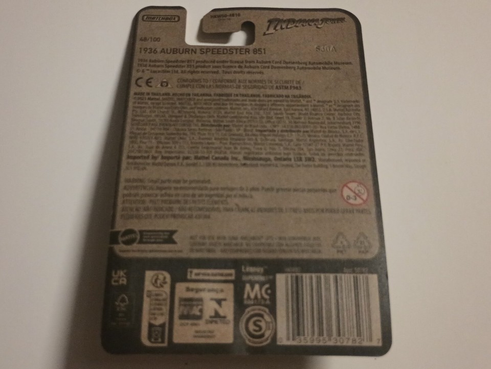 Matchbox Indiana Jones 1936 Auburn Speedster 851 | eBay