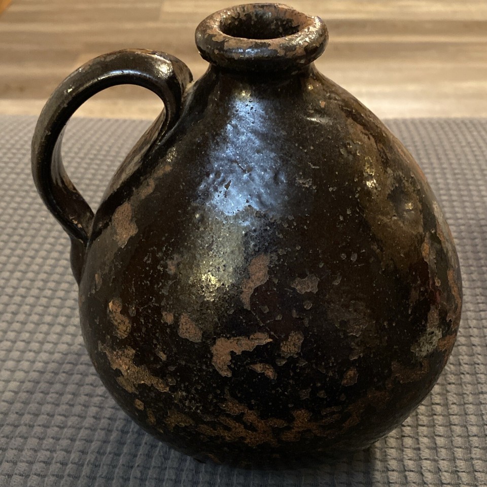 Unusual Redware Jug With Ovoid Shape-As Found | eBay