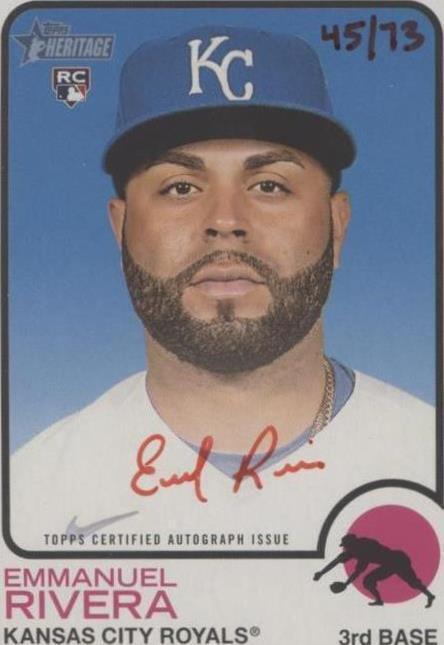 2022 Topps Heritage High Number - Real One Autographs Emmanuel Rivera # ...
