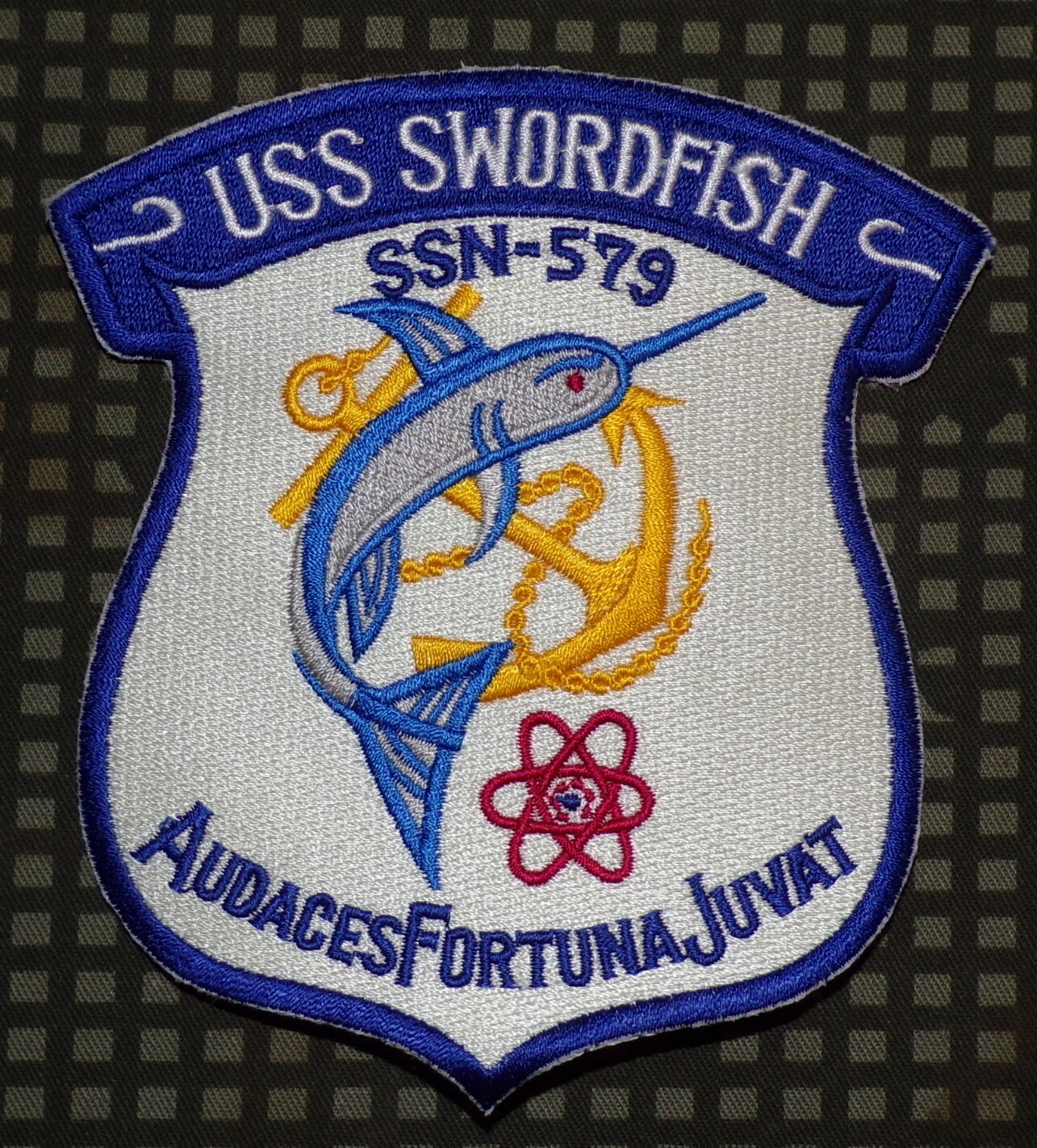 US Navy USS Swordfish SSN 579 Submarine Embroidered Full Color Patch | eBay