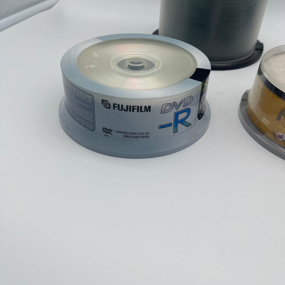 Mixed Lot of Blank Recordable Media: FujiFilm CD-R/DVD-R, Sony DVD-R ...