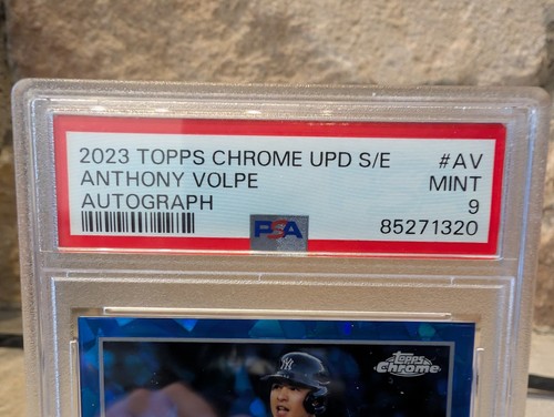 2023 Topps Chrome Update Sapphire Anthony Volpe Rookie Auto RC #188/199 ...