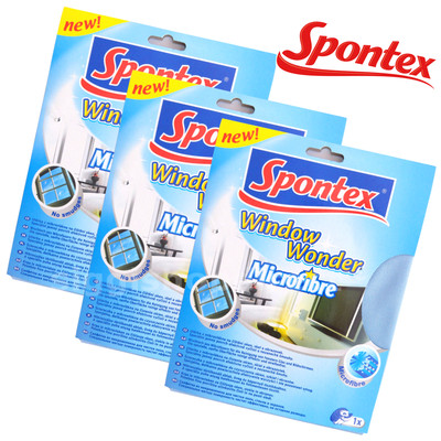 3 x SPONTEX Microfibre Cleaning Cloth Car Window TV Screen Camera ...