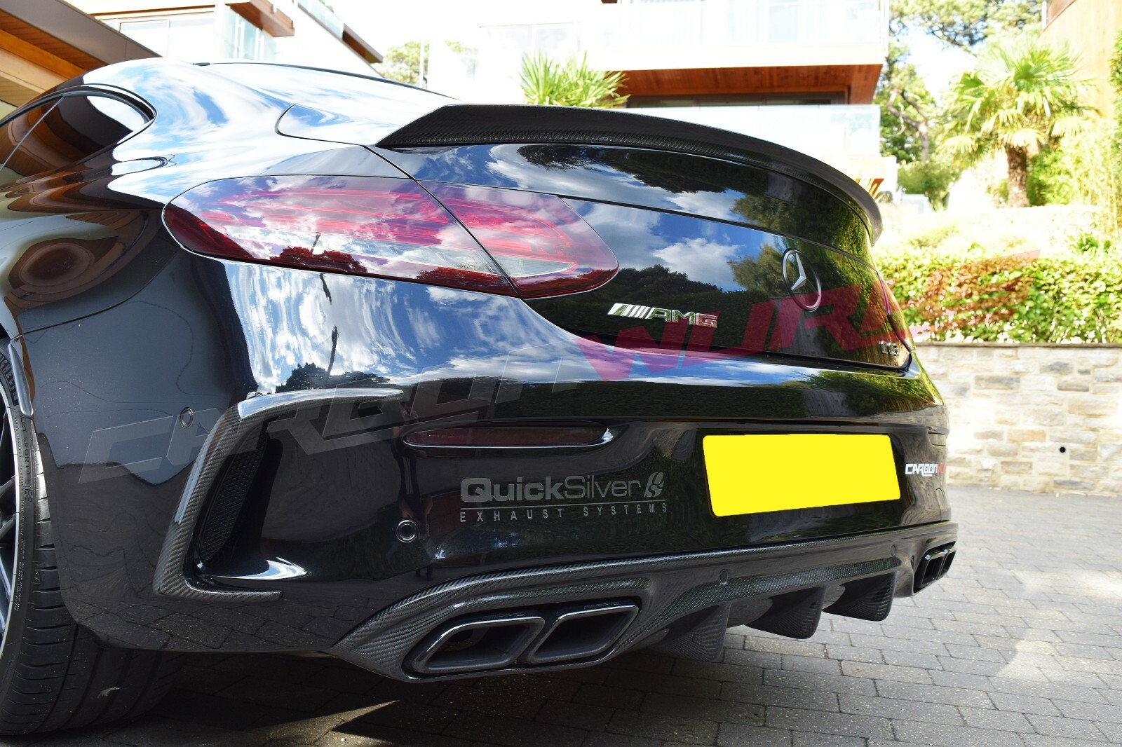 Carbonwurks Mercedes C Class Coupe Carbon Fibre Rear Boot Spoiler ...