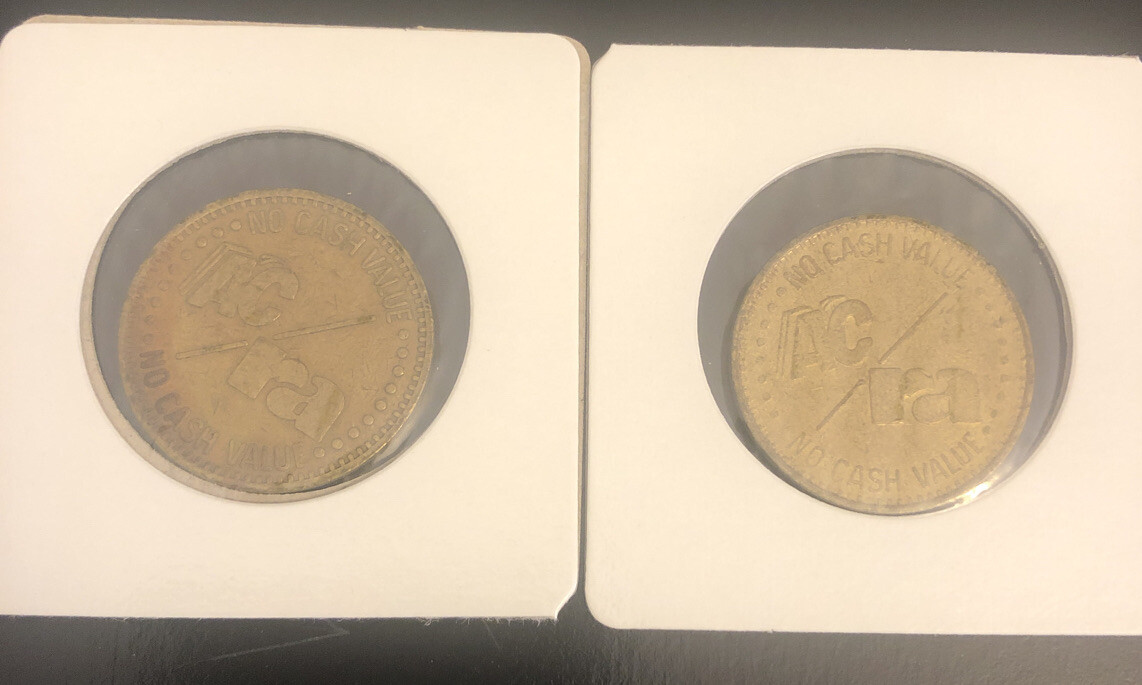 5 AC RA Lucky Winner Coins Redeem for Merchandise VINTAGE FAIRGROUND ...
