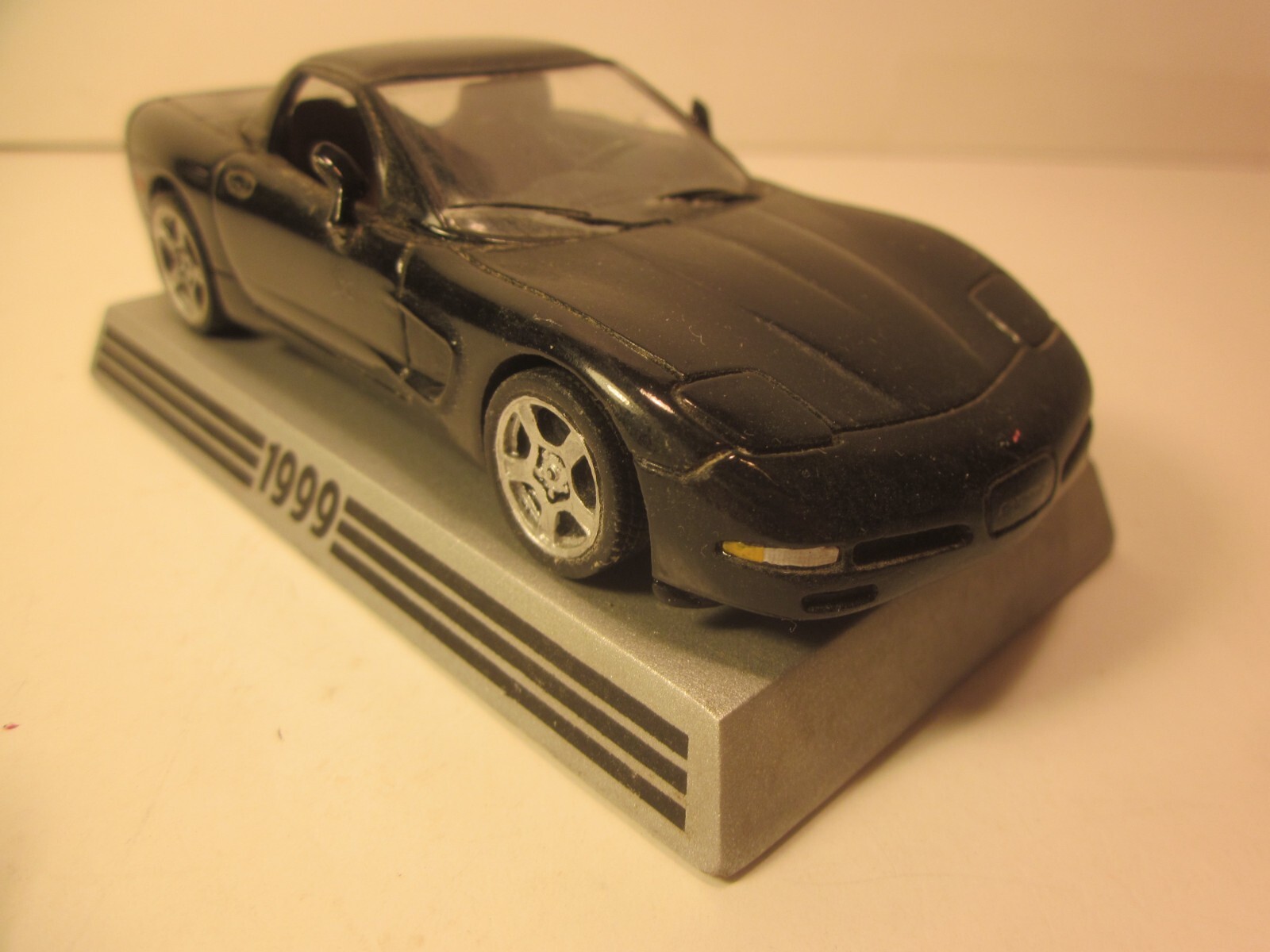 DANBURY MINT 1/43 DIECAST CORVETTE, "1999 BLECK 345 HP COUPE" 50 ANNIV ...