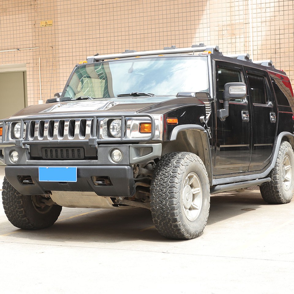 Black Front Bumper Lower Center Mesh Grille Panel Trim For Hummer H2 ...