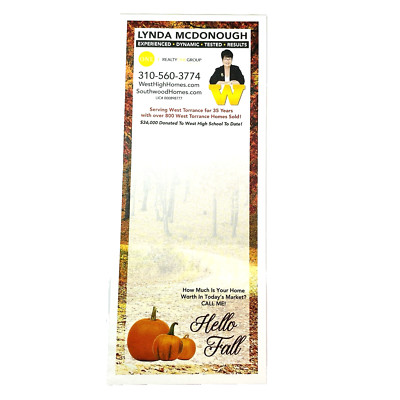 Promo Note Pad Pumpkins Autumn ~ Hello Fall~ To Do List Memo Realty ...