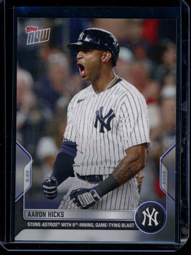 2022 Topps Now #400 Aaron Hicks Base Card | eBay