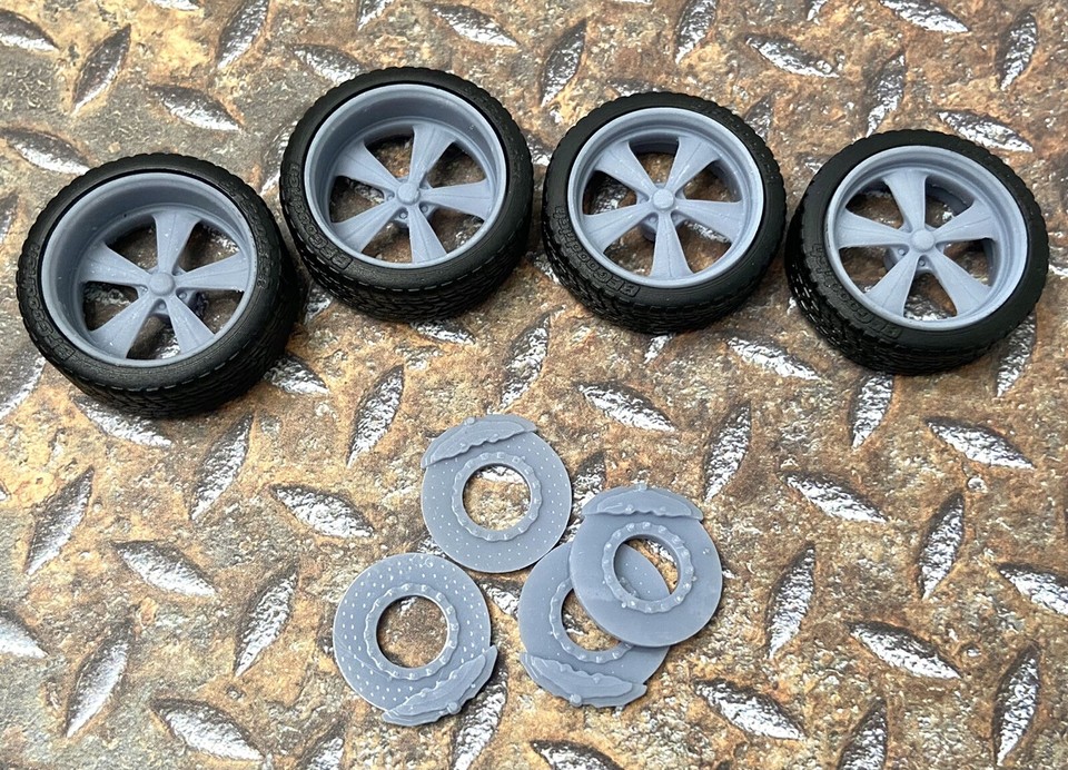 Resin 21/20 In. “US Mags Thruster” Model car Wheels/Tires 1/24 1/25 ...