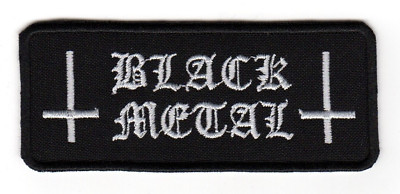 Black Metal Inverted Cross Patch | Extreme Heavy Metal Subgenre Music Band Logo | eBay