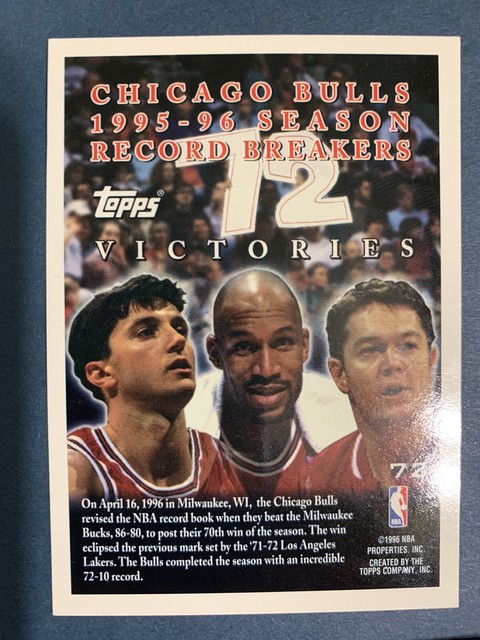 1996-97 Topps - #72 Ron Harper, Luc Longley, Scottie Pippen, Toni Kukoc ...