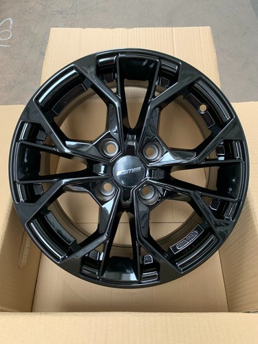 4 GMP Matisse Glossy Black 15 Inch Wheels Toyota Yaris Suzuki Swift Kia ...