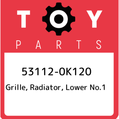 53112-0K120 Toyota Grille, radiator, lower no.1 531120K120, New Genuine ...