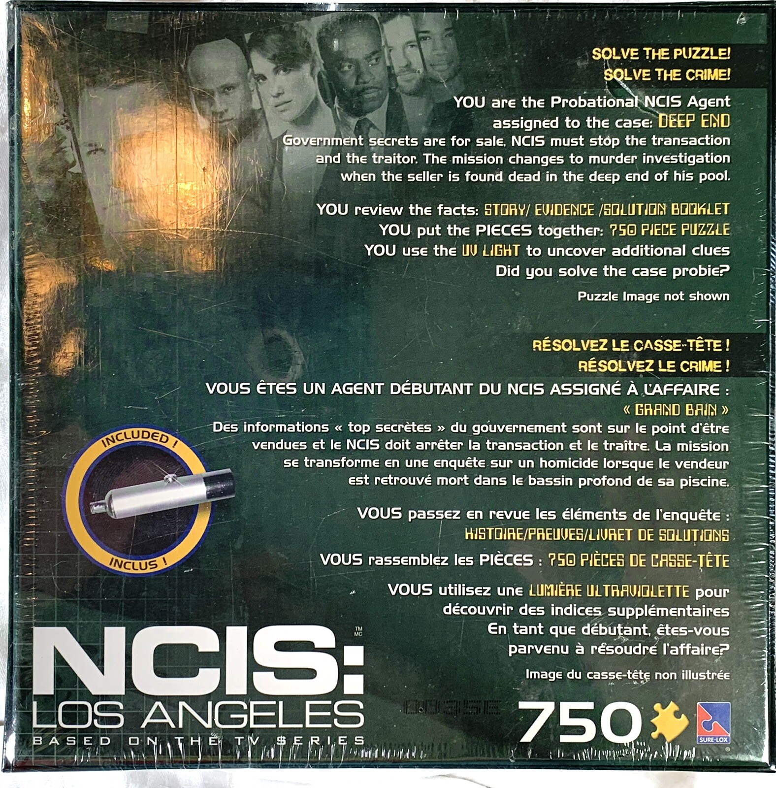 NCIS+Deep+End+750+Piece+Puzzle.+Sure-Lox.+Delivery for sale online | eBay