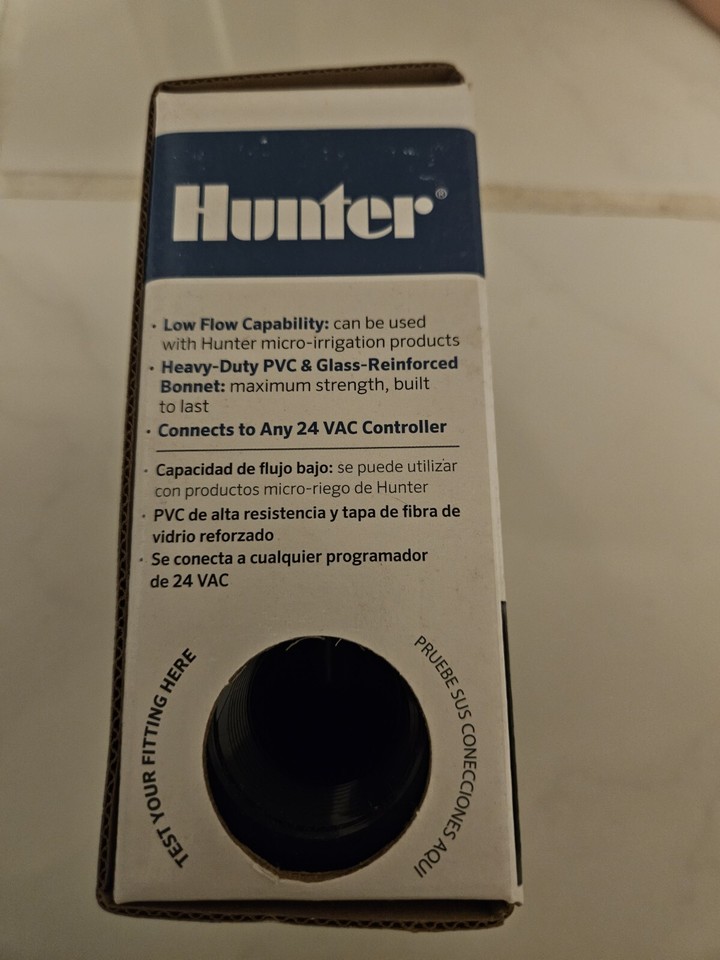 Hunter PGV 1" Inline Irrigation Control Valve - Black (7014329 ...