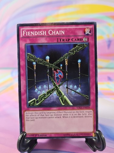 Yu-Gi-Oh TCG Card | Fiendish Chain SDKS-EN039 First Edition | eBay