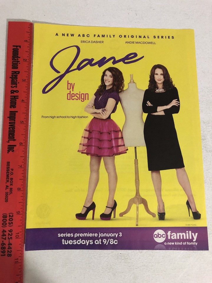 Jane Tv Series Vintage Print Ad Erica Dasher Andie MacDowell | eBay