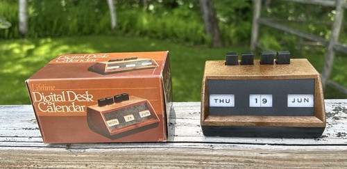 MCM Vintage Digital Perpetual Calendar Made In Hong Kong | eBay