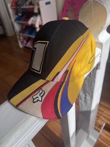 Jeremy McGrath Fox Racing Vtg SnapBack Hat #1 Big Logo MX Motocross 90s ...