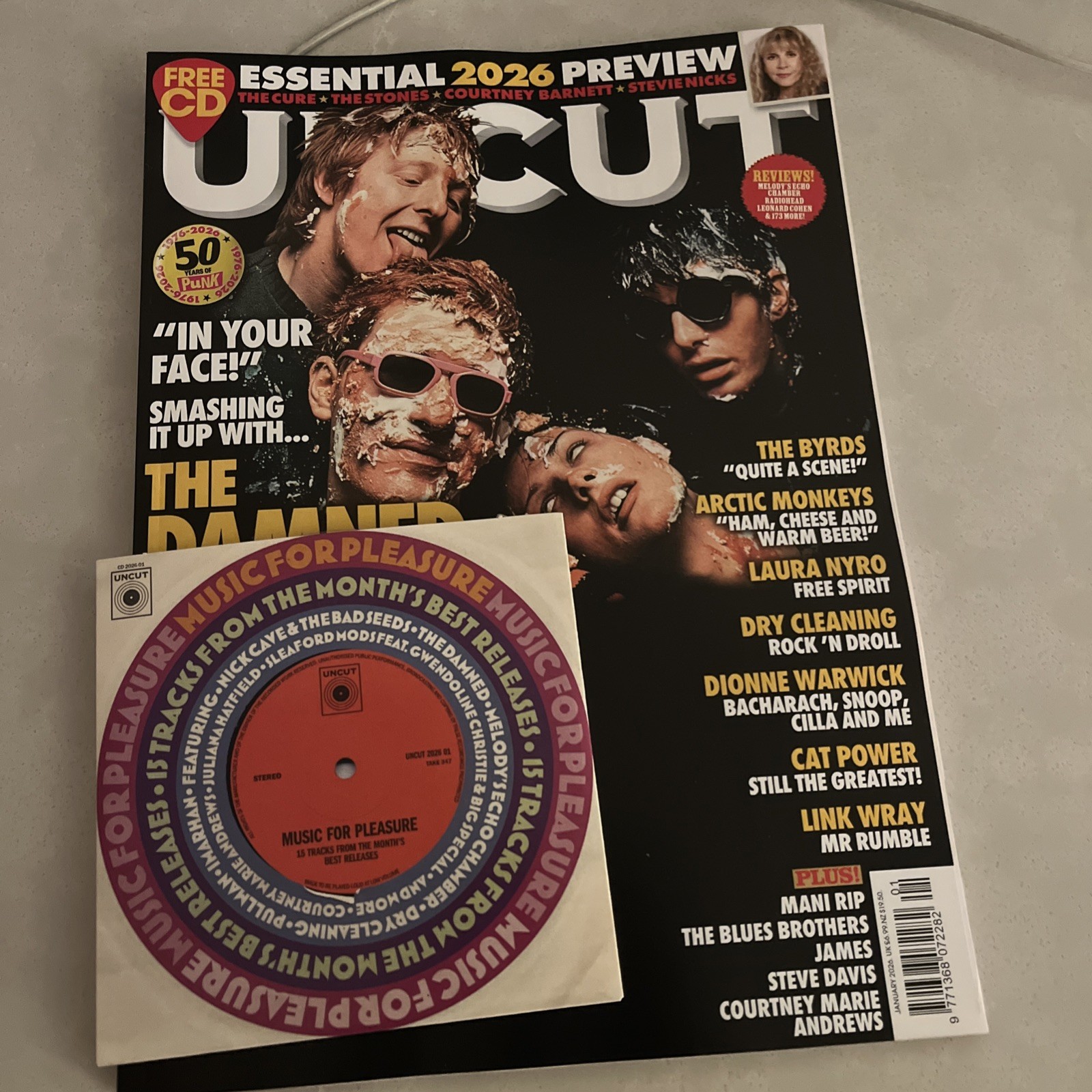 Uncut magazine January 2026 the damned birds arctic monkeys + cd | eBay