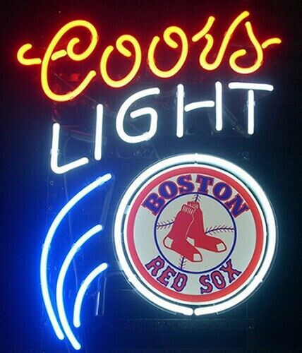 Light Boston Red Sox Neon Sign For Beer Bar Pub Club Wall Decor 19x15 ...