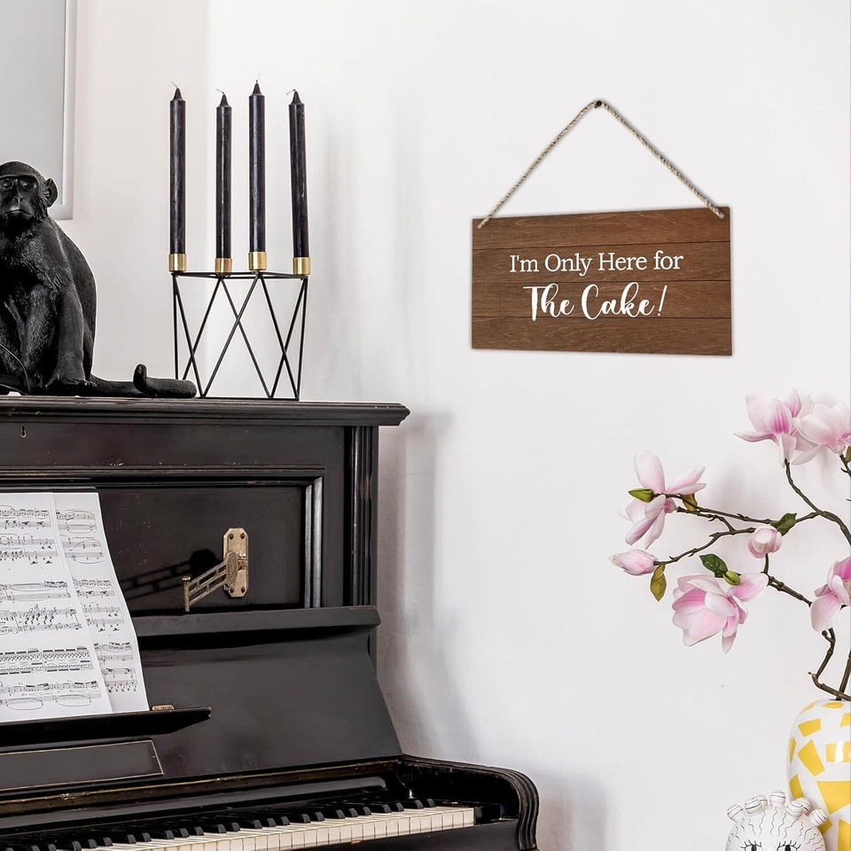 Ring Bearer Sign, Wedding I'm Only Here for the Cake Plaque Sign... | eBay