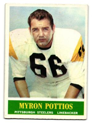 1964 Philadelphia #149 Myron Pottios Pittsburgh Steelers Football SKU# ...