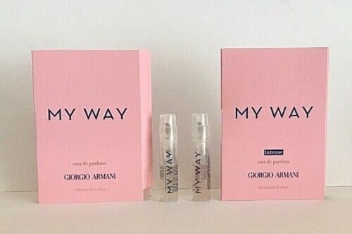 Set of 2 x Giorgio Armani My Way & My Way Intense Sample Spray Vials 1. ...