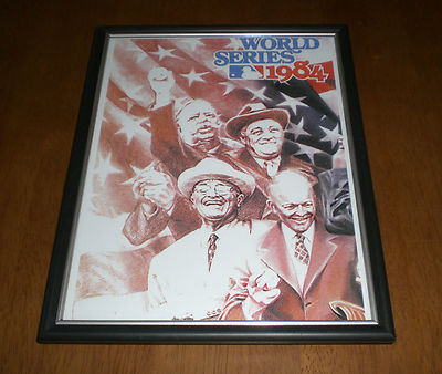 1984 WORLD SERIES TIGERS vs PADRES FRAMED PROGRAM PRINT | eBay