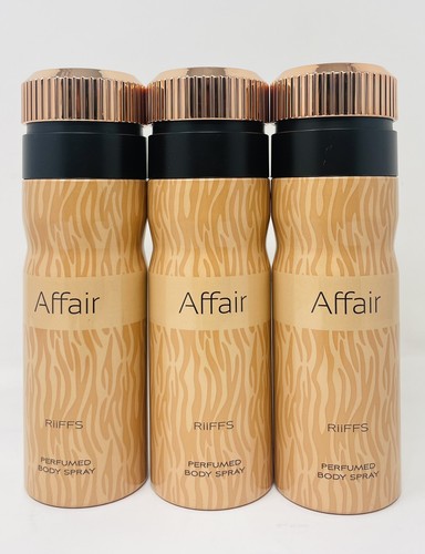 RIFFS Affair perfumed Body spray { 3 BOTTLES } 200 ml each FREE ...
