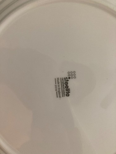 FOUR Steelite International England White Luncheon Plates Bianco ...