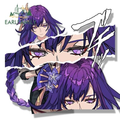 EARLFAMILY 5.1'' Raiden Shogun Stickers Waifu Peek Graffiti Fanart Car ...