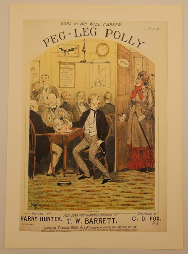British London Theatre Peg-Leg Polly Harry Hunter Show Card ...