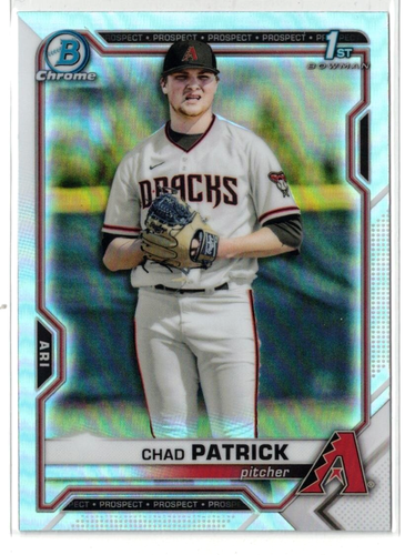 2021 1st Bowman Draft Chrome REFRACTOR RC Chad Patrick #BDC-51! Rookie ...