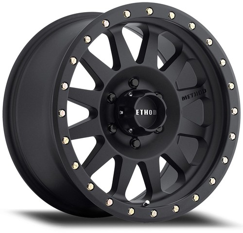 20x10 Black Wheels Method MR304 Double Standard 6x5.5/6x139.7 -18 (Set ...