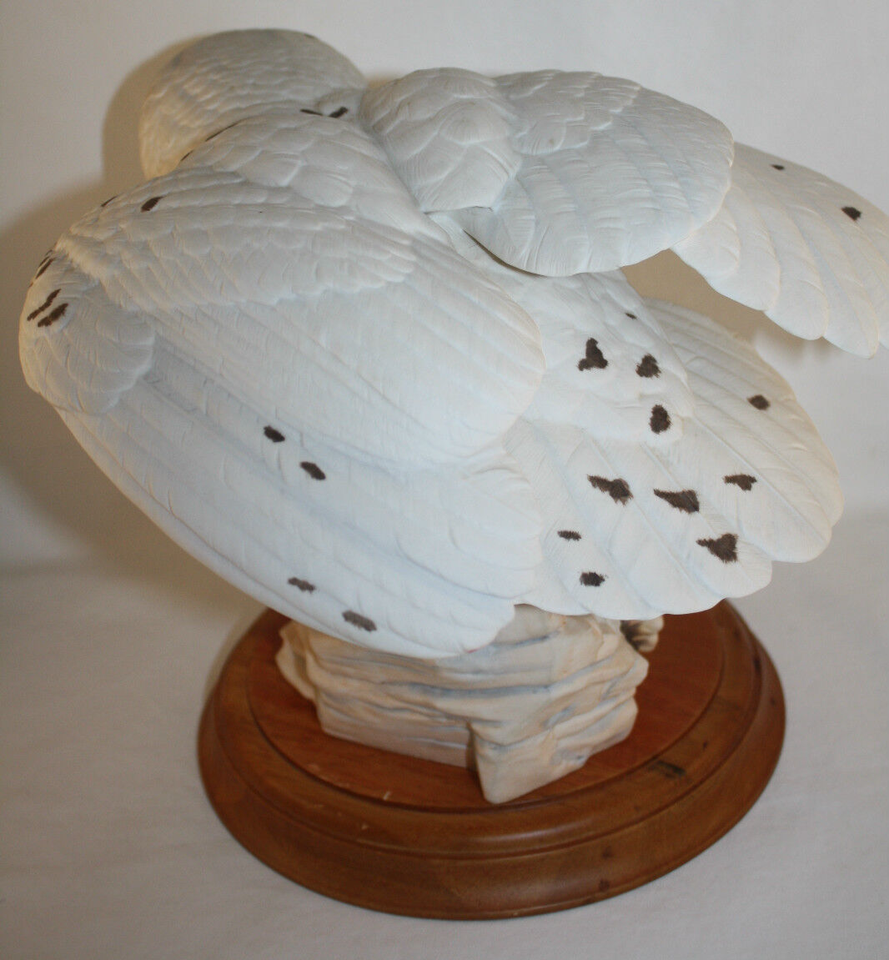 FRANKLIN MINT 1990 THE SNOWY OWL BY GEORGE MCMONIGLE PORCELAIN ...