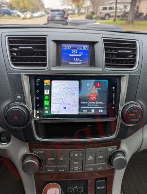 For 2008-2013 Toyota Highlander Android 14 Navi CarPlay Car Stereo ...