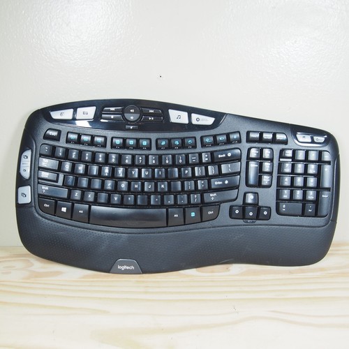 Logitech K350 Wave Keyboard Y-R0053 820-002546 Ergonomic No USB Dongle ...