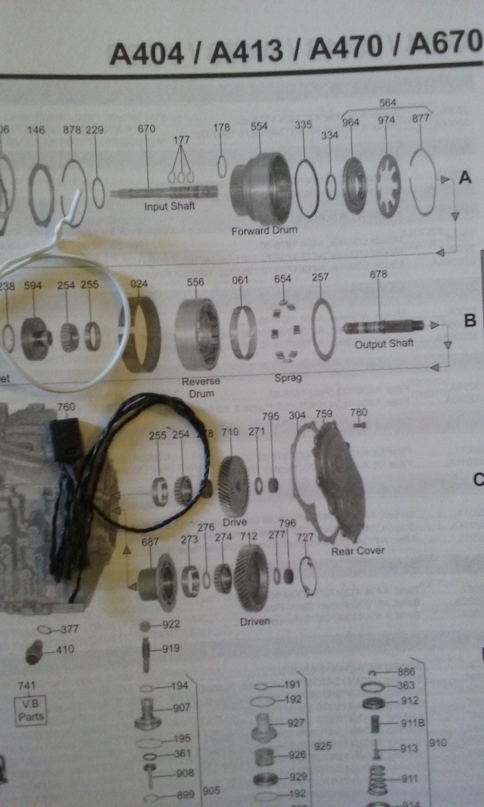 Transtar Fitzall BEARING T32254K FWD Dodge Chrysler 41TE A413 A470 A604 ...