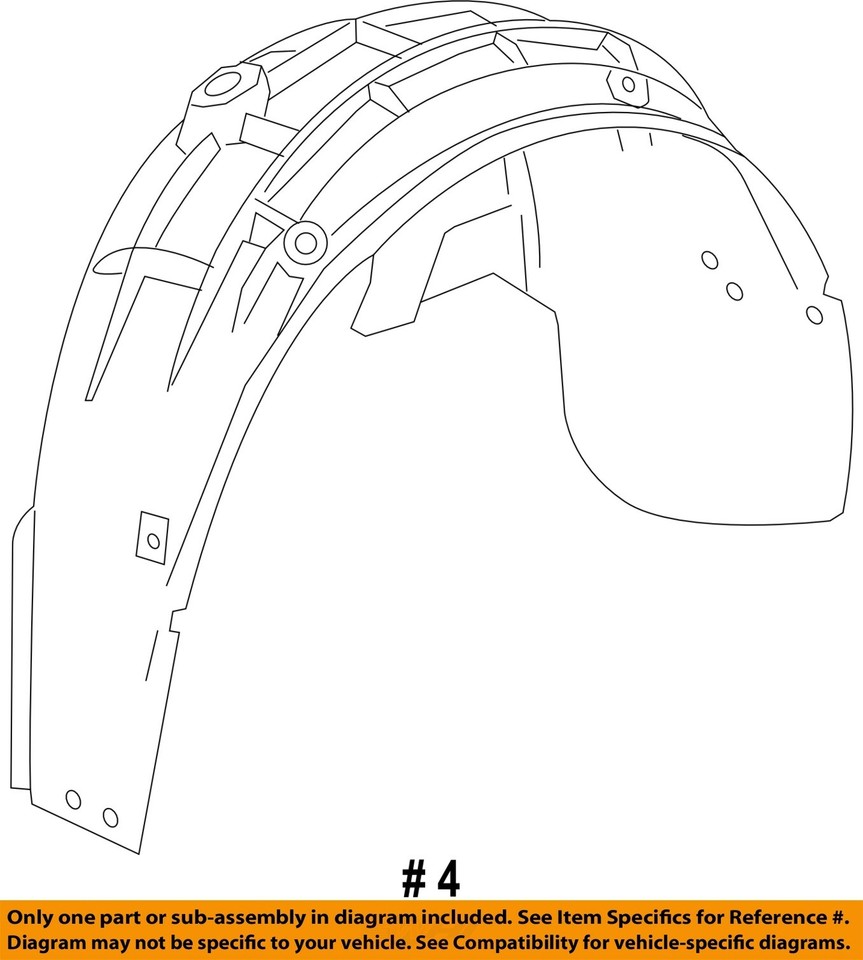 GM OEM 18-24 Equinox Quarter Panel Components-Wheelhouse Liner 23462468 ...