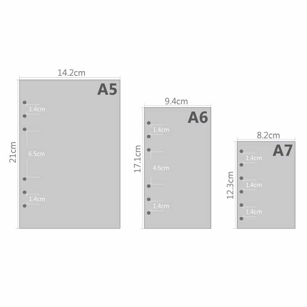 A5/A6/A7 Paper Planner Diary Insert Refills Notebook Schedule Organiser ...