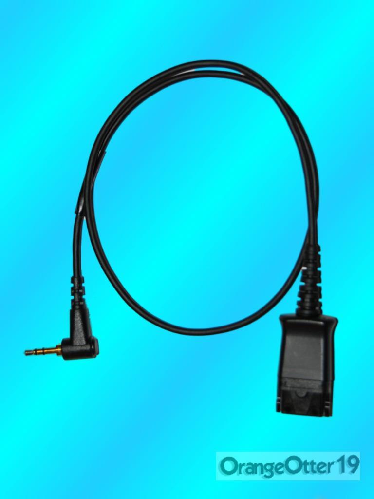 Plantronics Headset Cable Adaptor - Sub-mini phone Male Quick ...